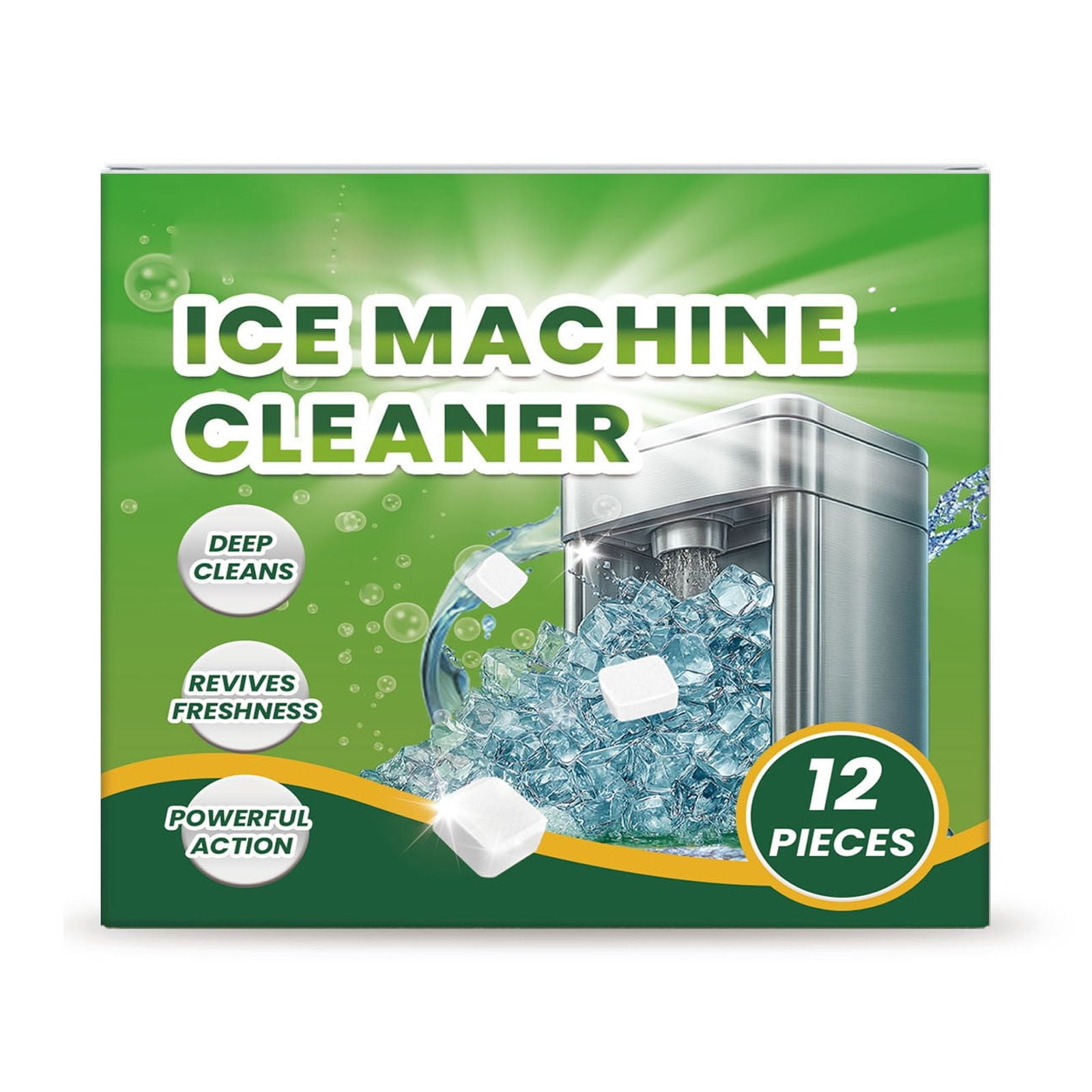 RuiJiao High-Efficiency Ice Maker Cleaning Tablets, Descaling and ...