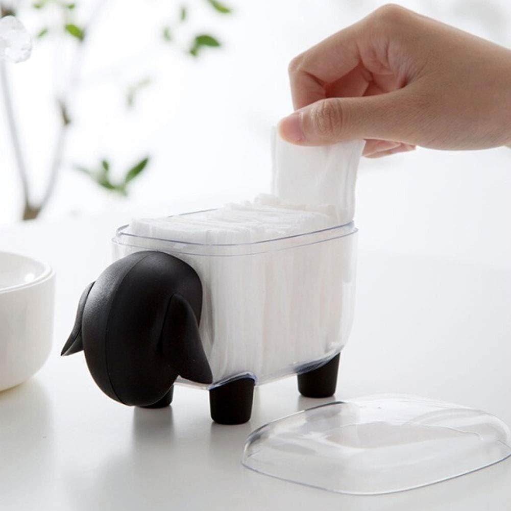 RuiJiao Holder Dispenser, Cotton Swab Organizer Container with Cover ...