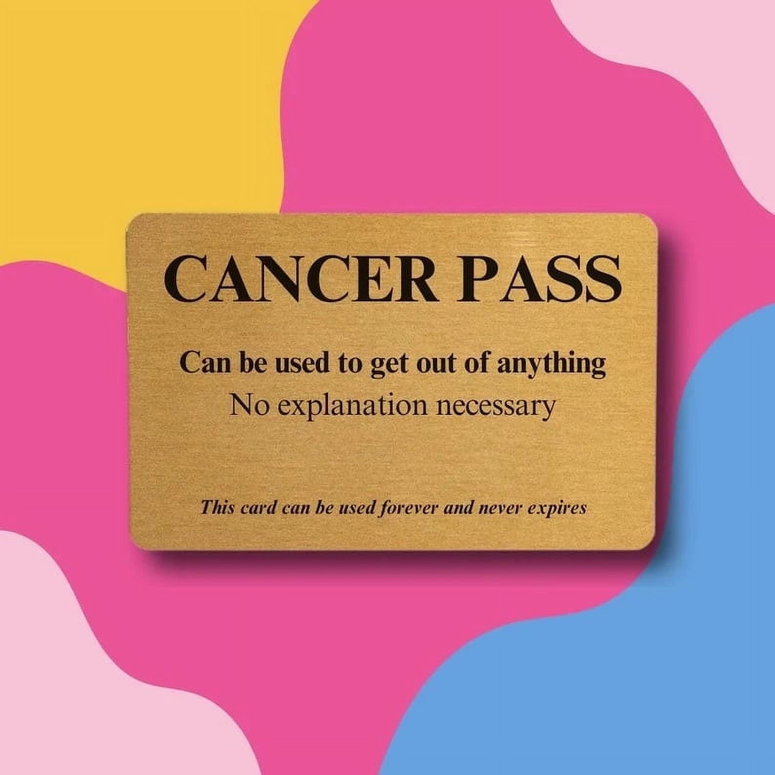 RuiJiao Humorous Cancer Pass Holder - Tongue in Cheek Design for ...