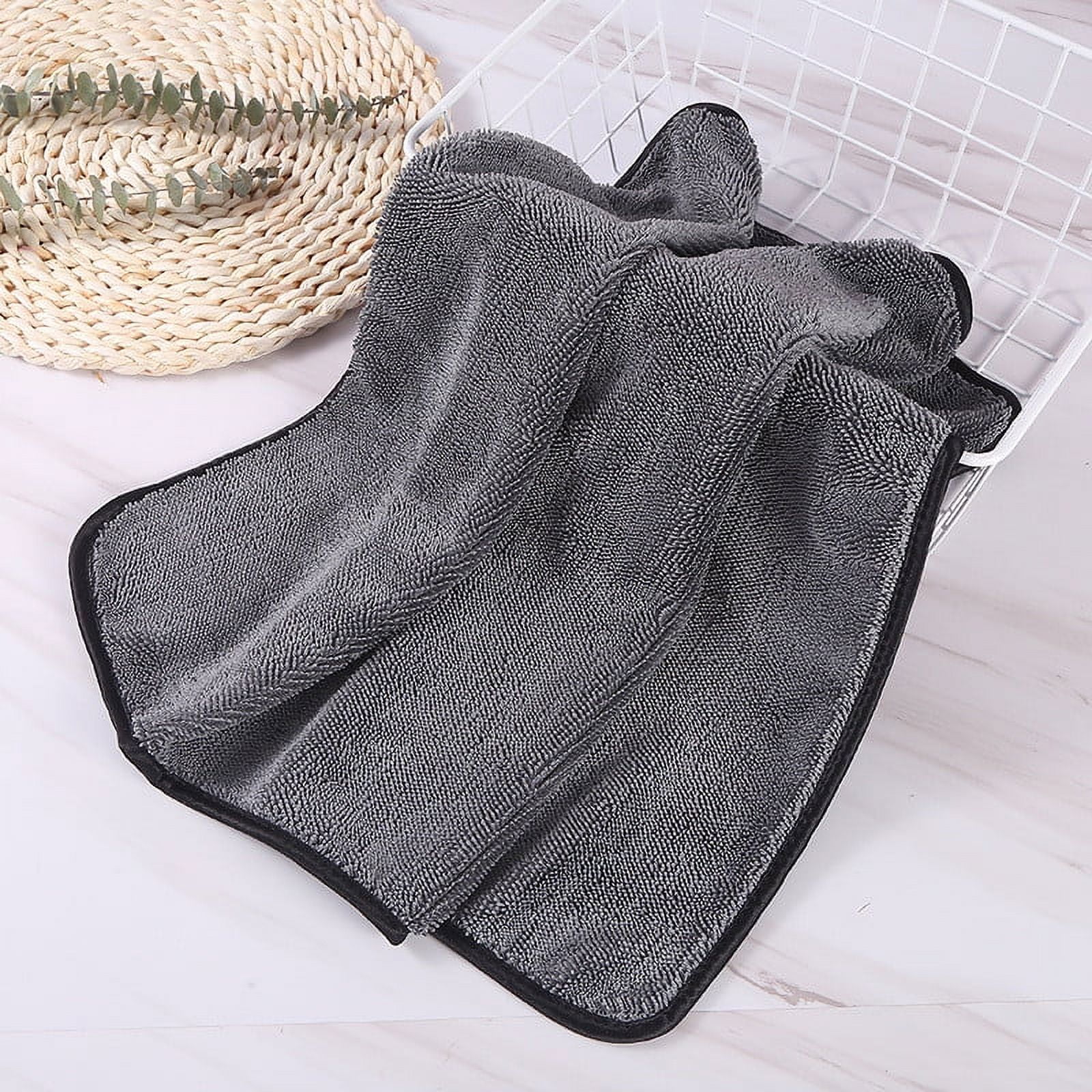 RuiJiao Large Microfiber Car Drying Towel, Ultra Absorbent Microfiber ...