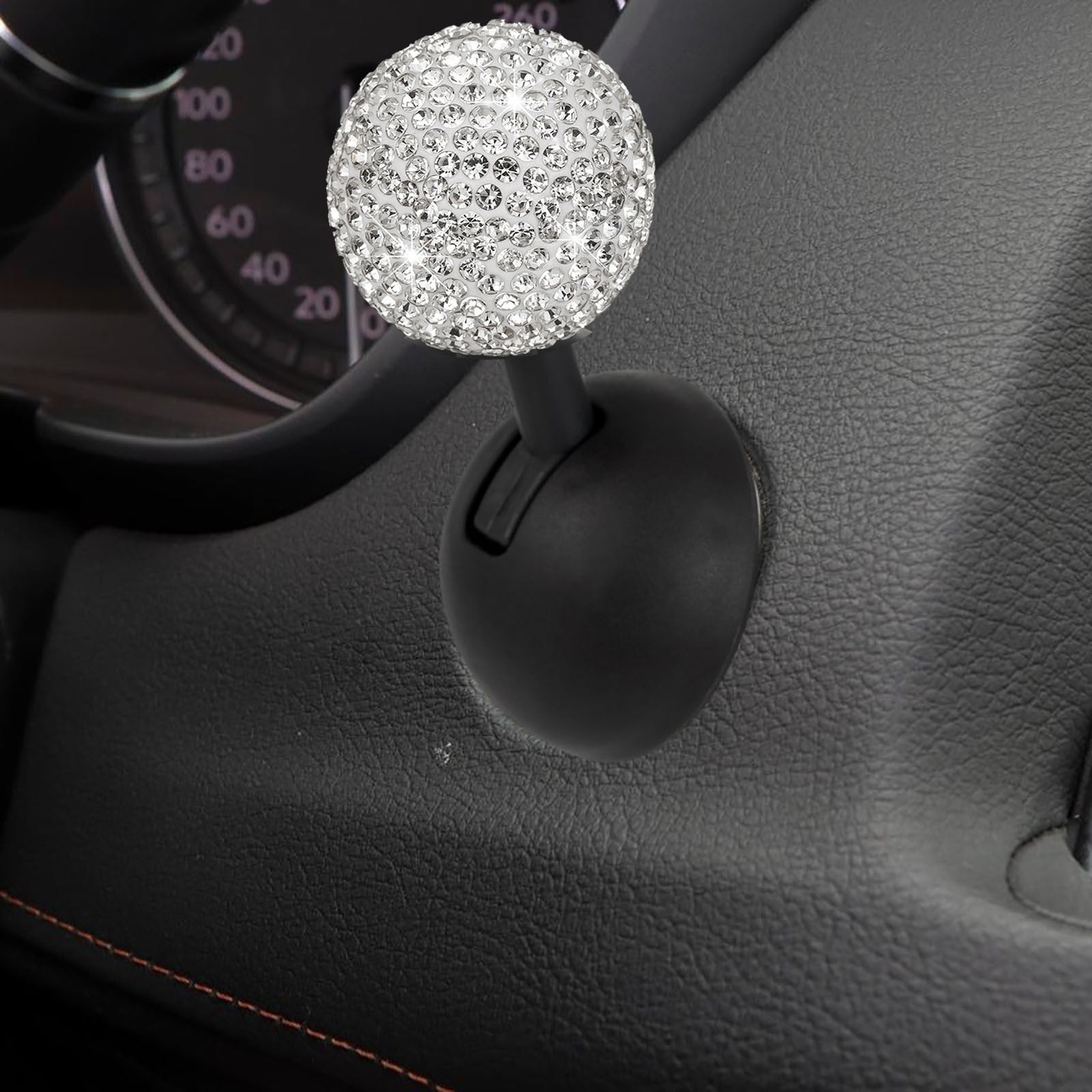 RuiJiao Luxury Car Push Start Button Cover - Crystal-Encrusted Rocker ...