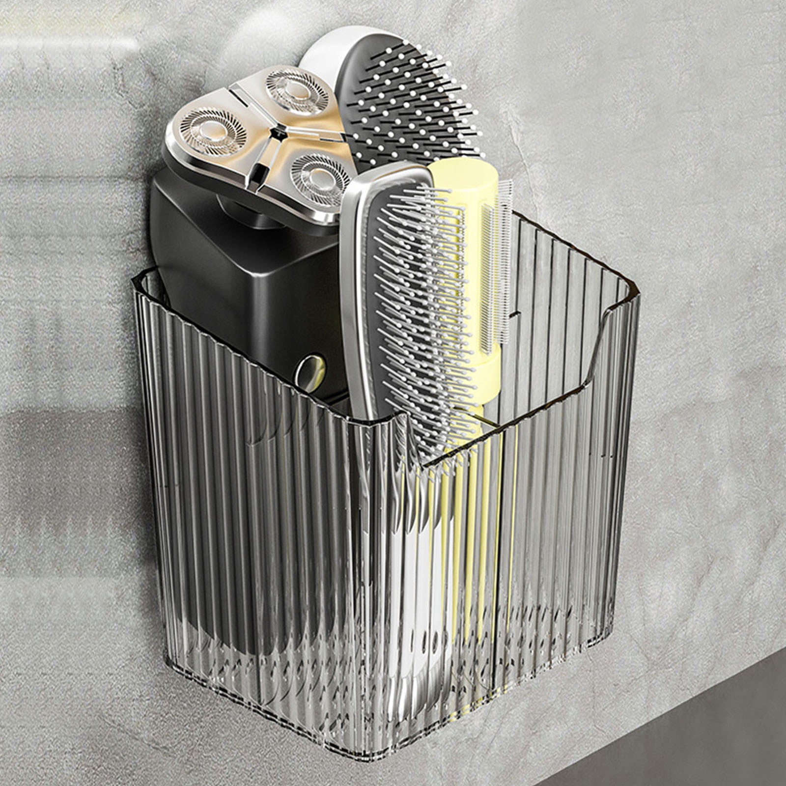 RuiJiao Medium-Sized Bathroom Storage Rack - Partitioned for Toothbrush ...