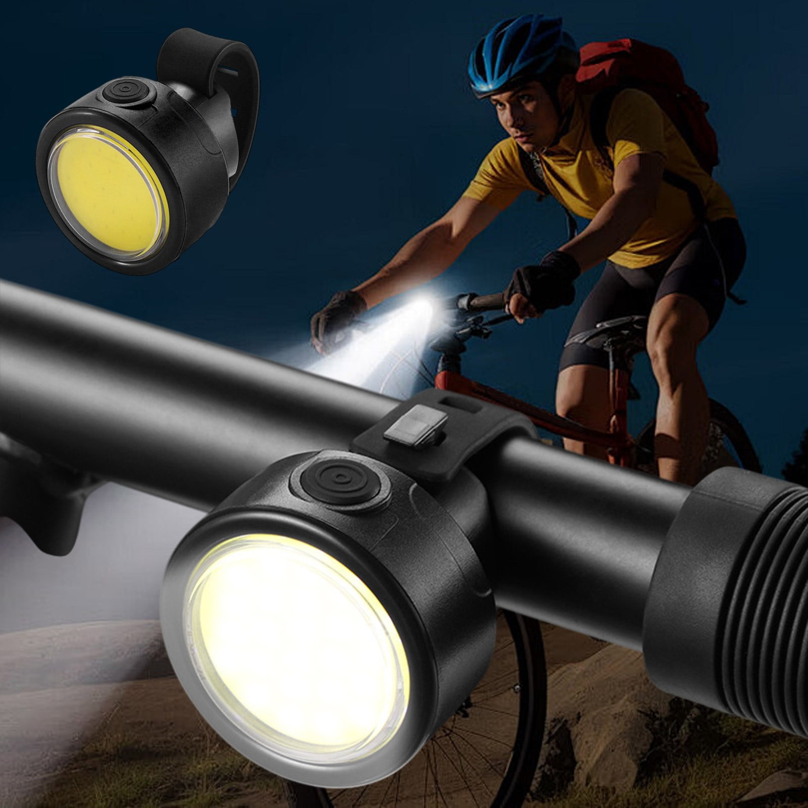 RuiJiao Multifunctional Bicycle Lights Set - Mini LED Headlights ...
