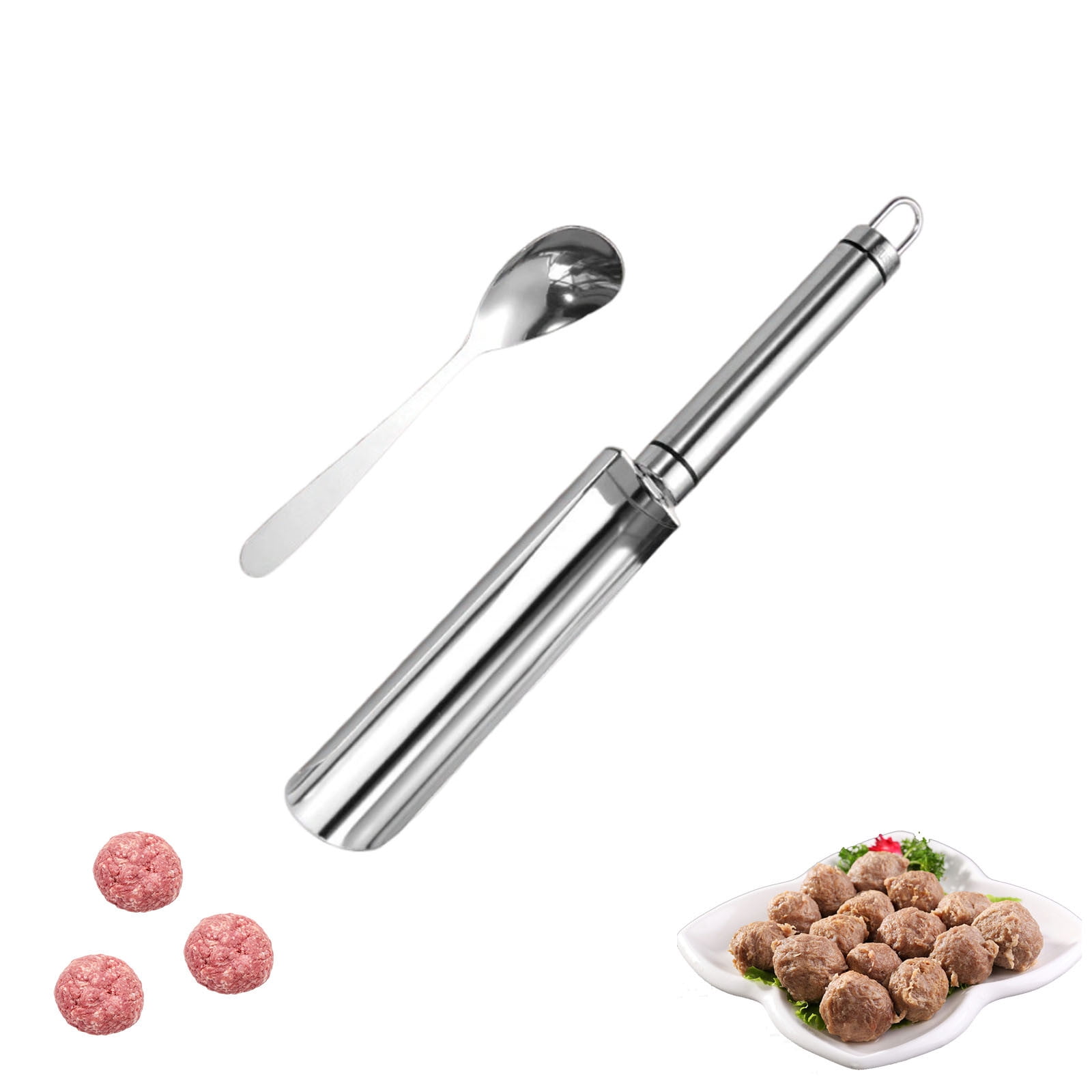 RuiJiao Premium 304 Stainless Steel Meatball Maker Set - Includes Fish ...