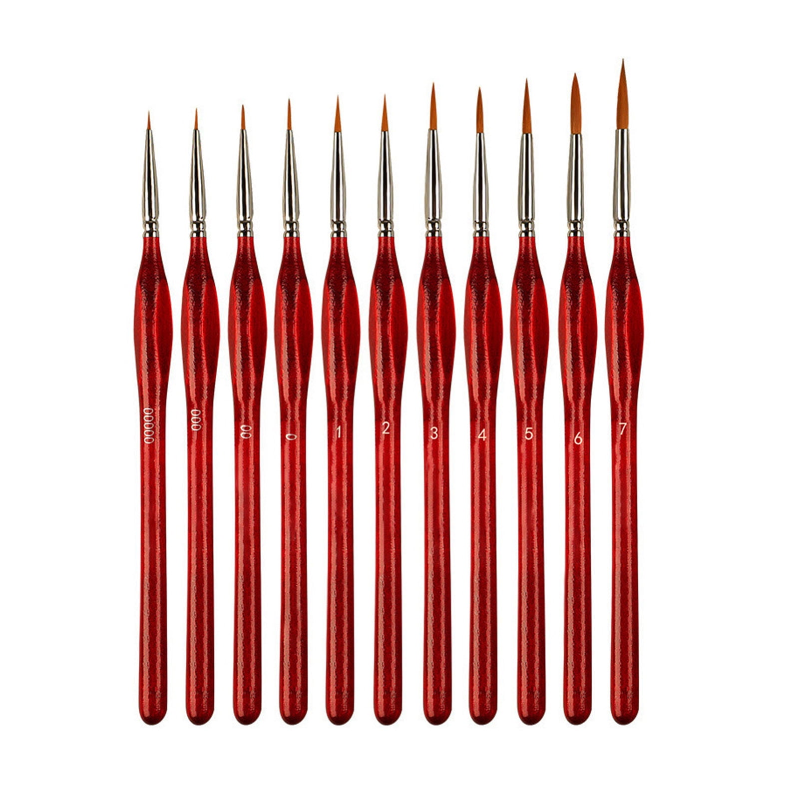 RuiJiao Professional 11-Piece Miniature Paint Brush Set - Ultra Fine ...