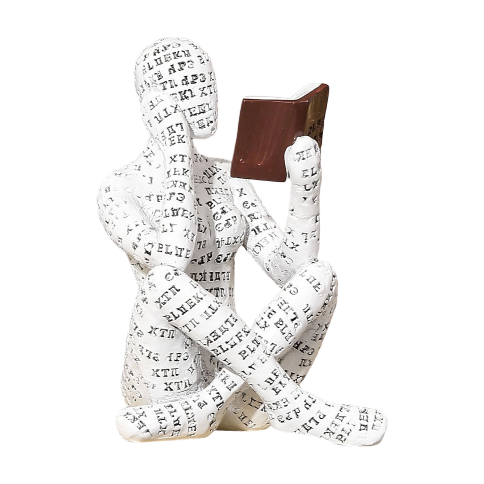 RuiJiao Reading Women Figurine Decor, Thinker Statue, Modern Abstract ...