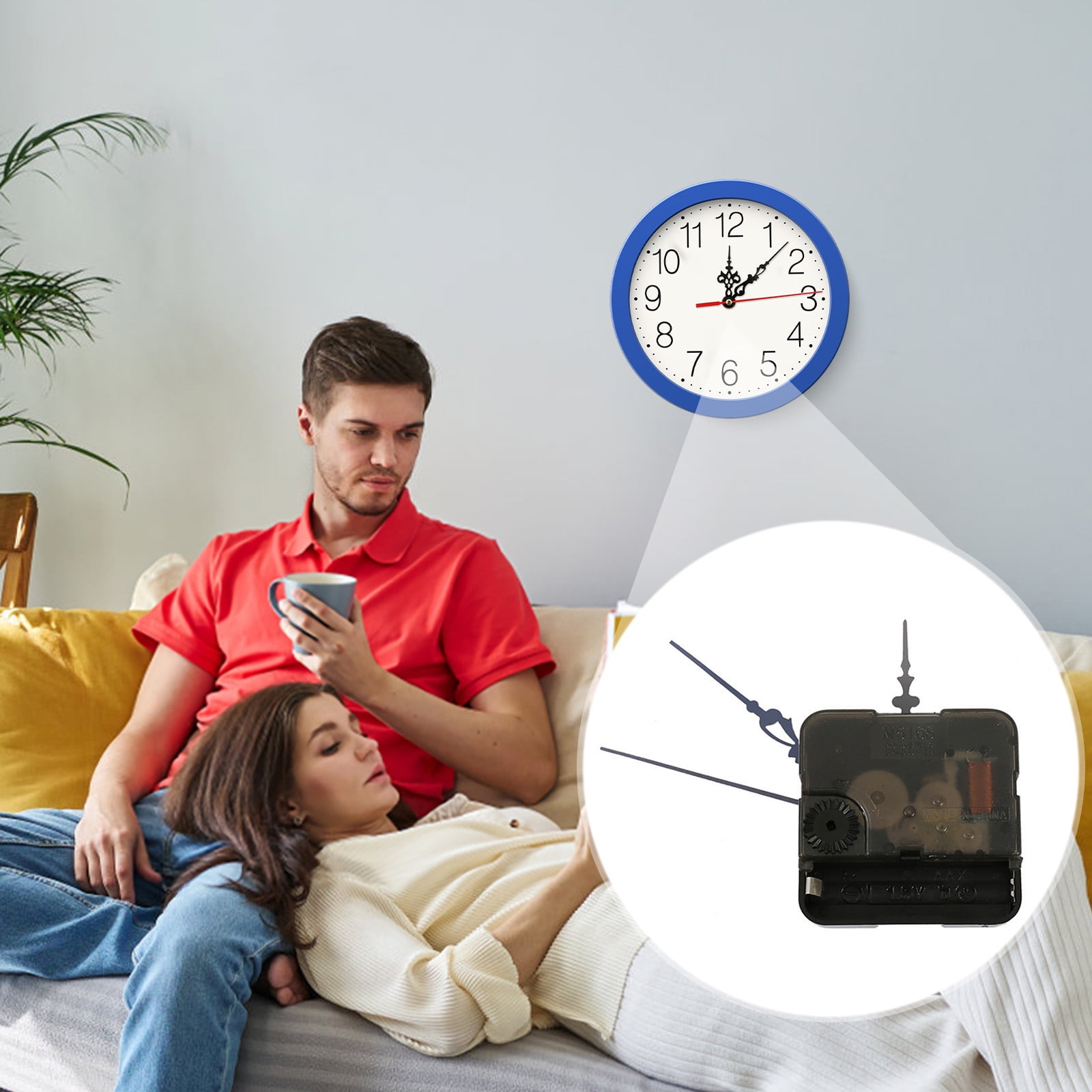 RuiJiao Silent Wall Clock DIY Kit - Includes All Necessary Pointer ...