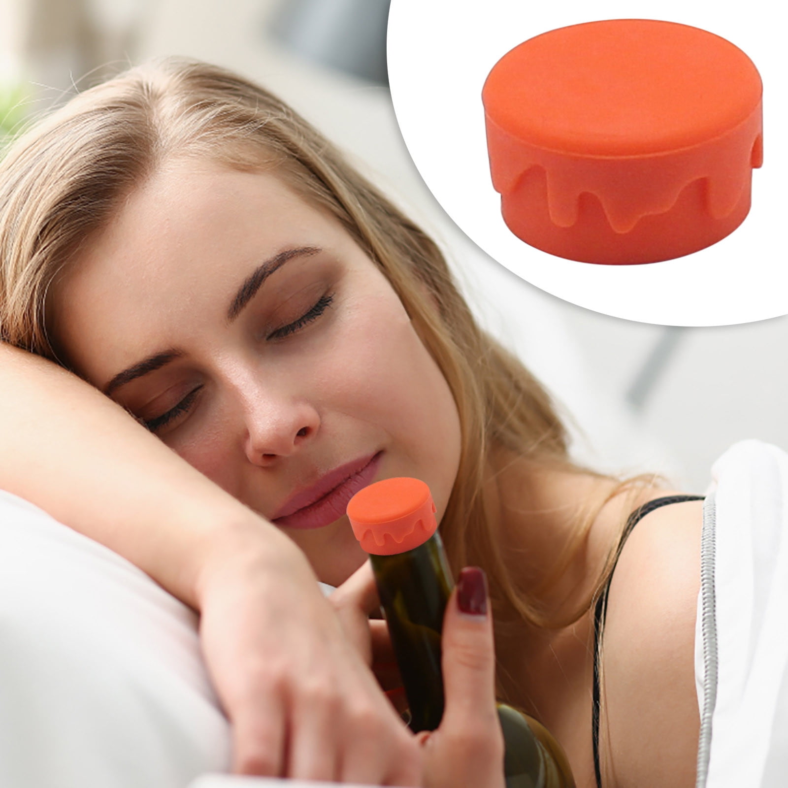 RuiJiao Silicone Wine and Beer Bottle Stoppers, Airtight Leak Proof ...