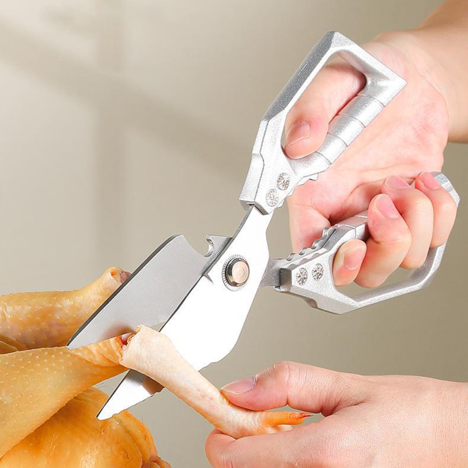 RuiJiao Stainless Steel Heavy-Duty Multi-Purpose Kitchen Scissors ...