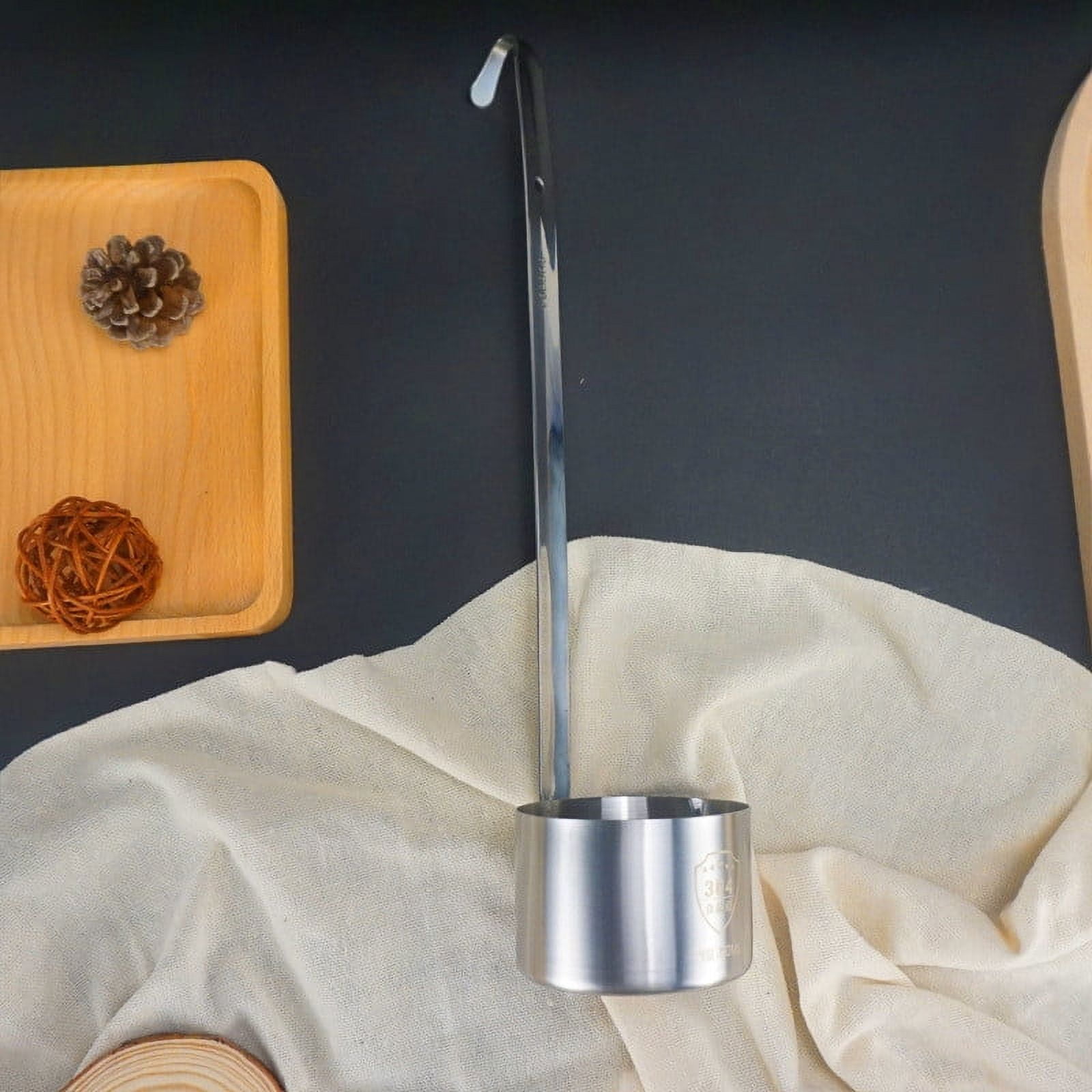 RuiJiao Stainless Steel Wine Dipper Ladle Long Handle Flat Bottom Wine ...