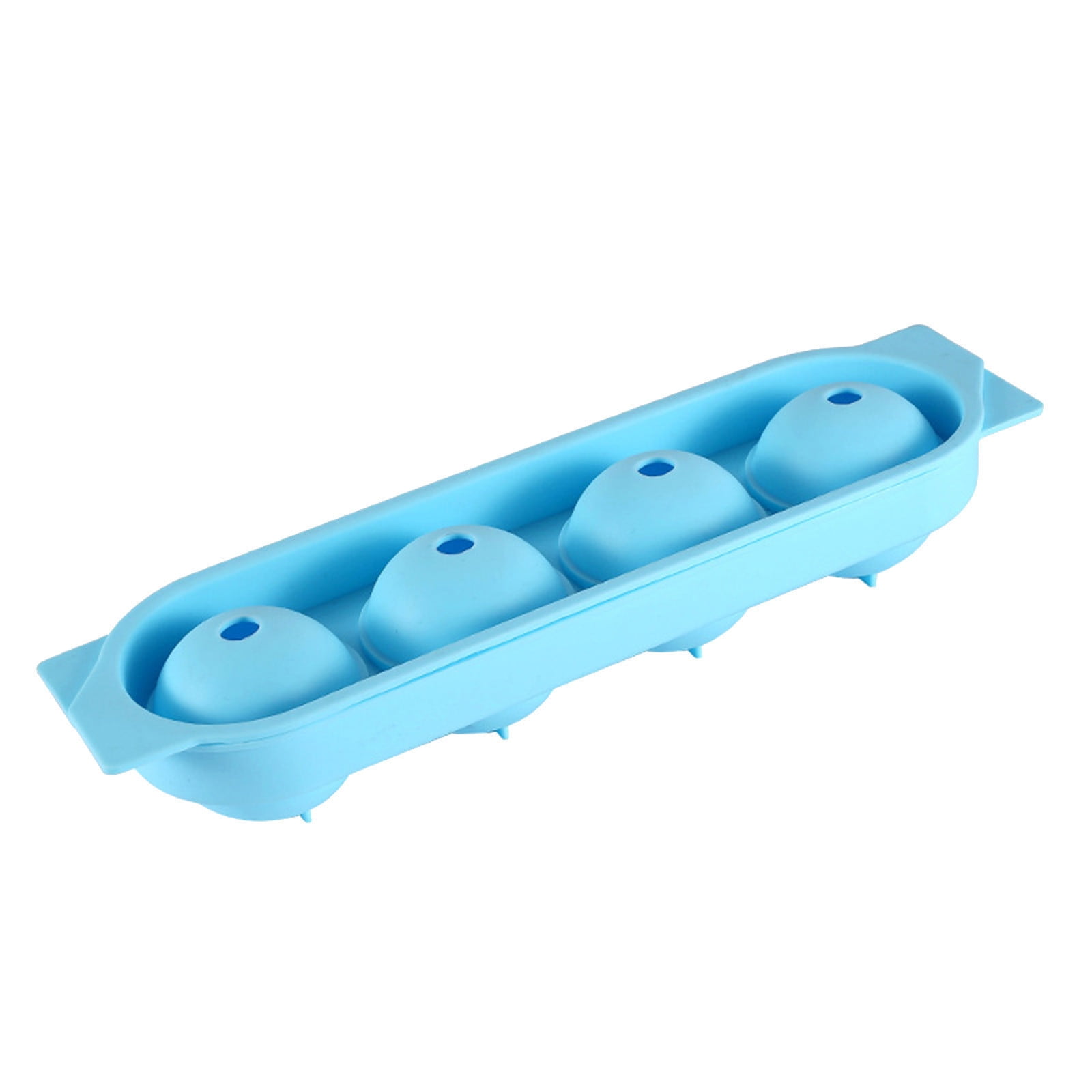 RuiJiao Summer Cool Spherical Ice Cube Maker - 4-Compartment Silicone ...