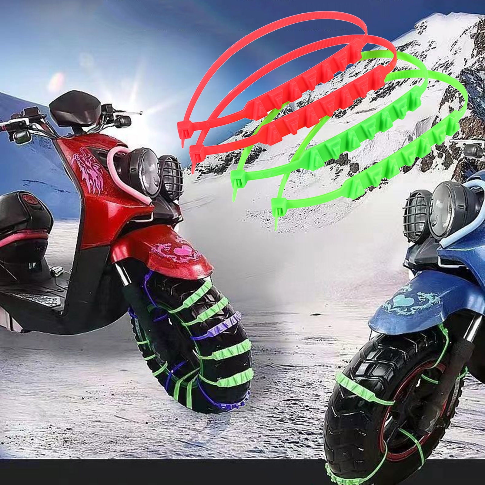 RuiJiao Thickened Winter Tire Chains for Electric Vehicles - Snow and ...