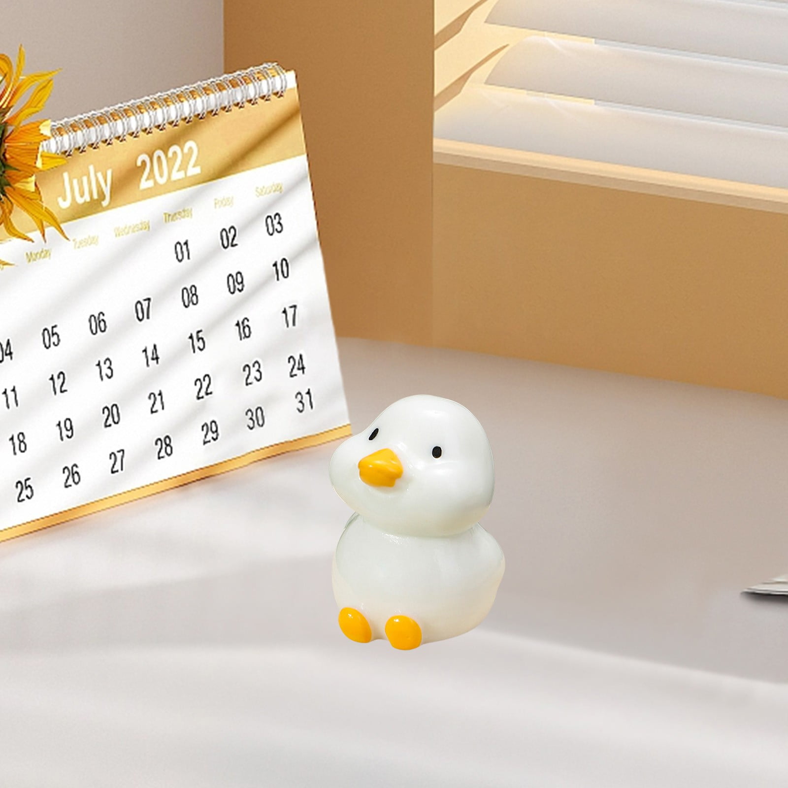 RuiJiao Tiny Ducks, Little Plastic Duck, Mini Resin Ducks for Garden ...