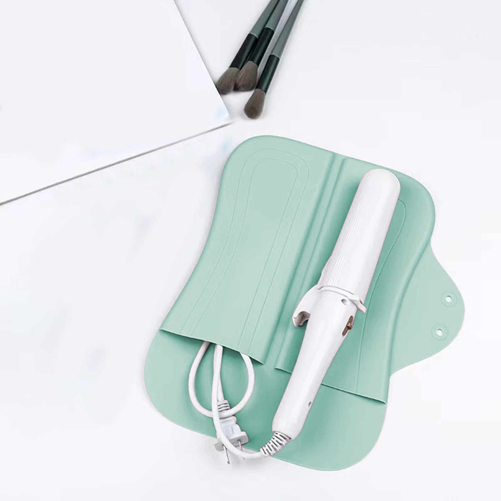 RuiJiao Travel-Friendly Silicone Curling Iron Cover - High-Temperature ...