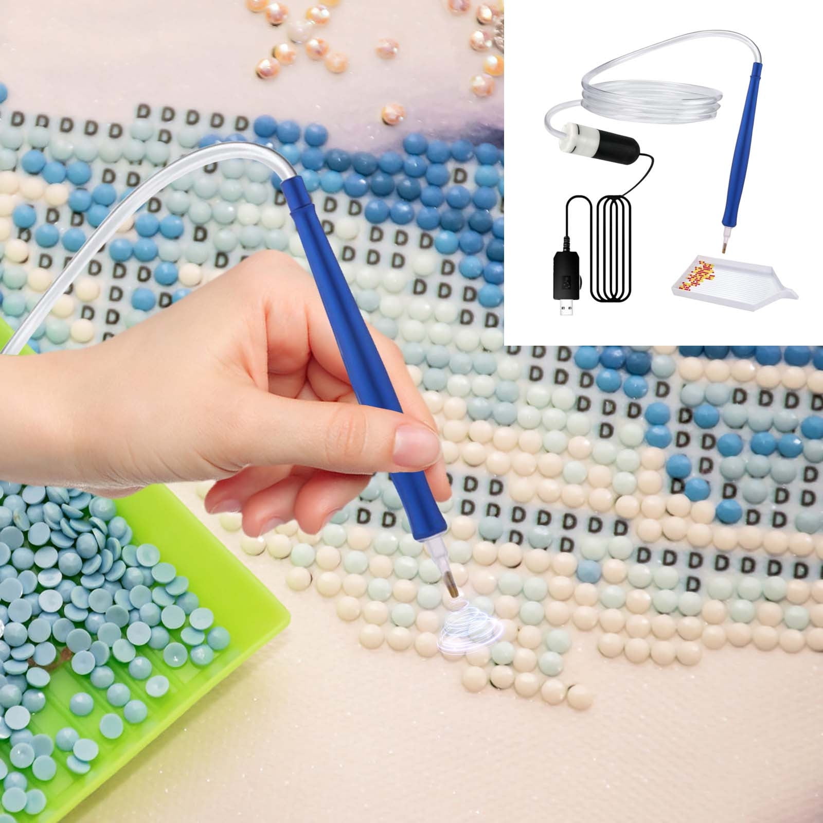 RuiJiao Vacuum Diamond Painting Pen Set Complete Kit with Ergonomic ...
