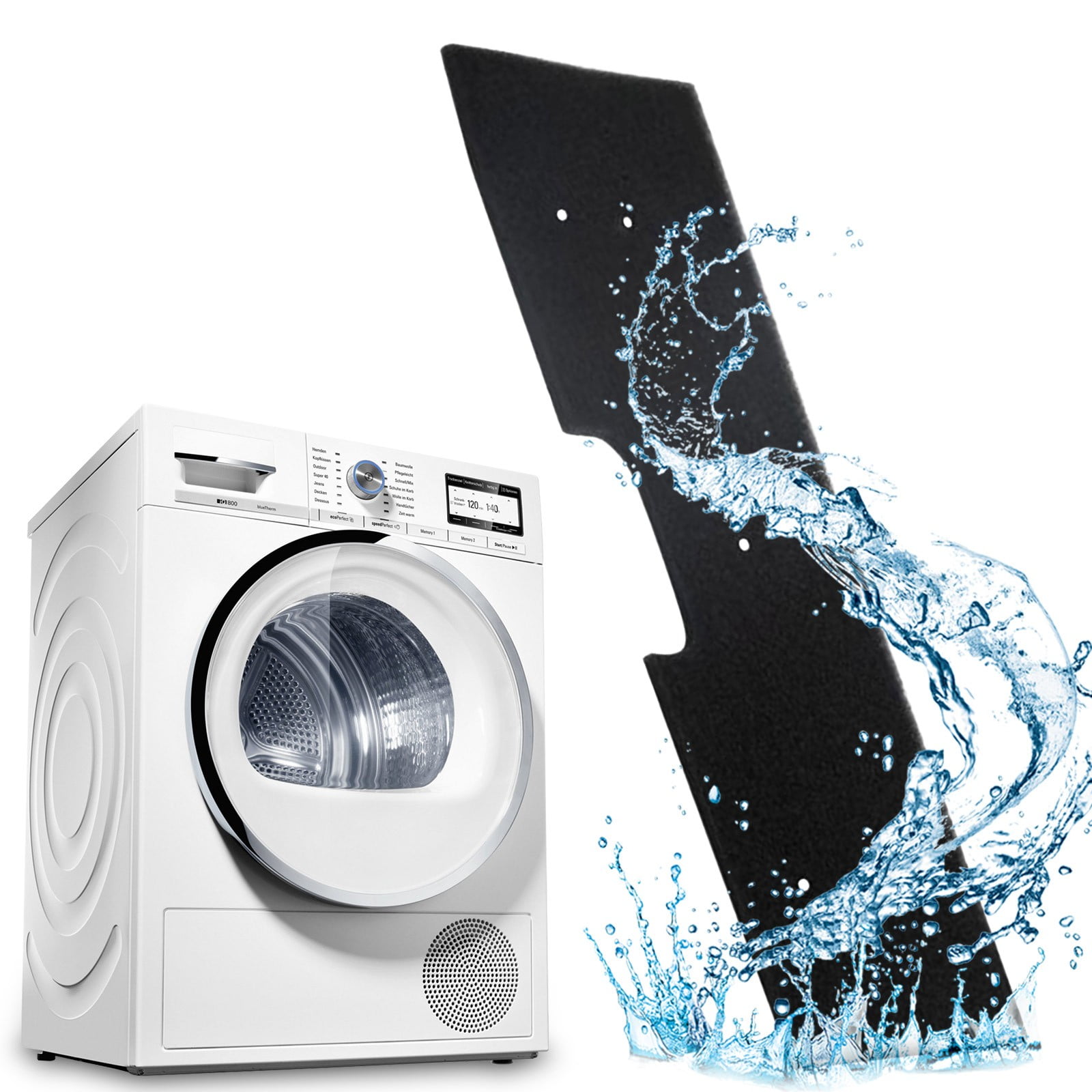 RuiJiao WH01X35719 Lint Filters, Washer Dryer Filter Foam Filter, Hand ...