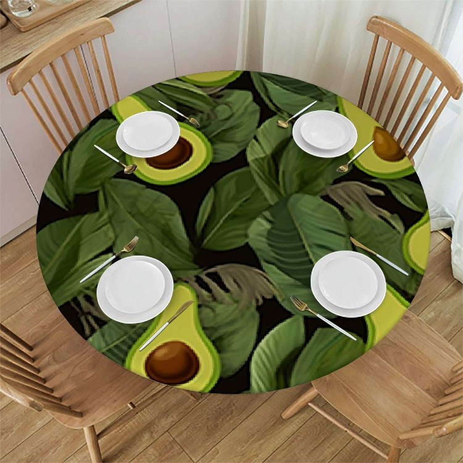RuiYu Avocado, Round Table Cover, Diameter Pattern with Avocado and ...