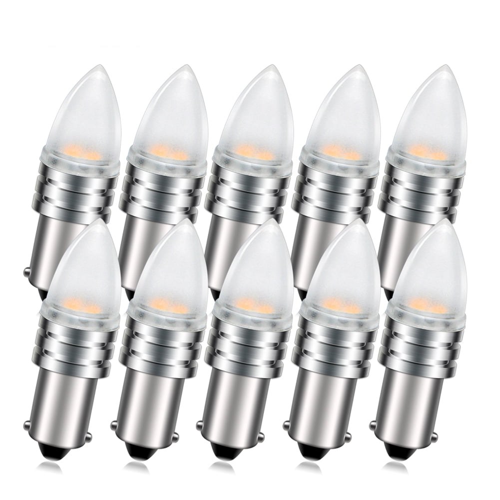 Ruiandsion 10pcs BA9S LED Bulbs,Warm White,AC 10-30V for Car Interior ...