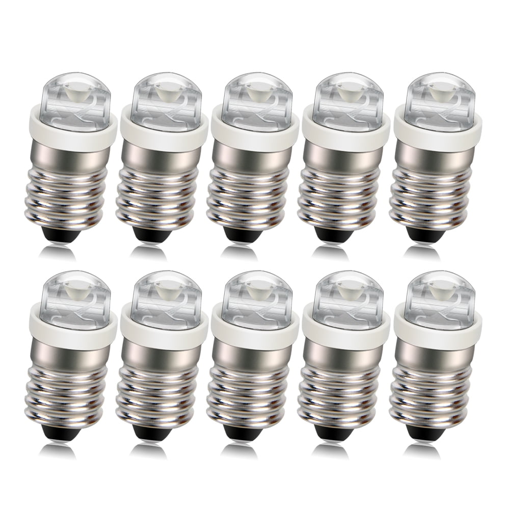 Ruiandsion 10pcs E10 LED Bulb Flashlight Torch for Home Bedroom Decor ...