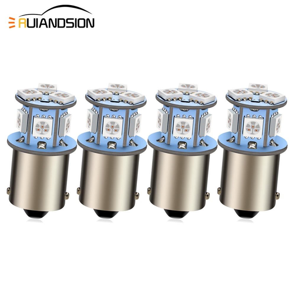 Ruiandsion 1156 BA15S LED Bulbs 24V Red Car Bulb Light Brake Turn Tail ...
