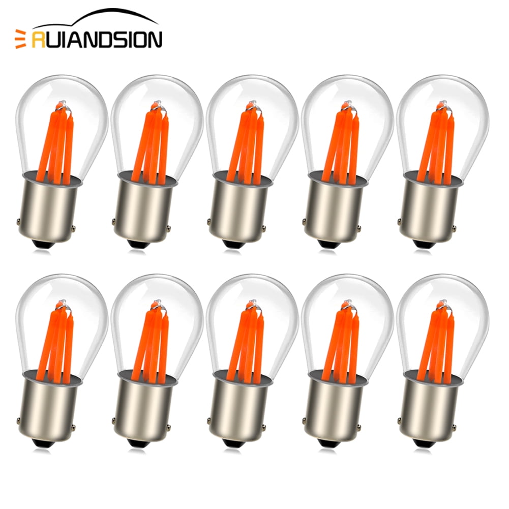 Ruiandsion 1156 LED Bulbs 12V AC/DC Red ,Used for Car Side Light, Tail ...