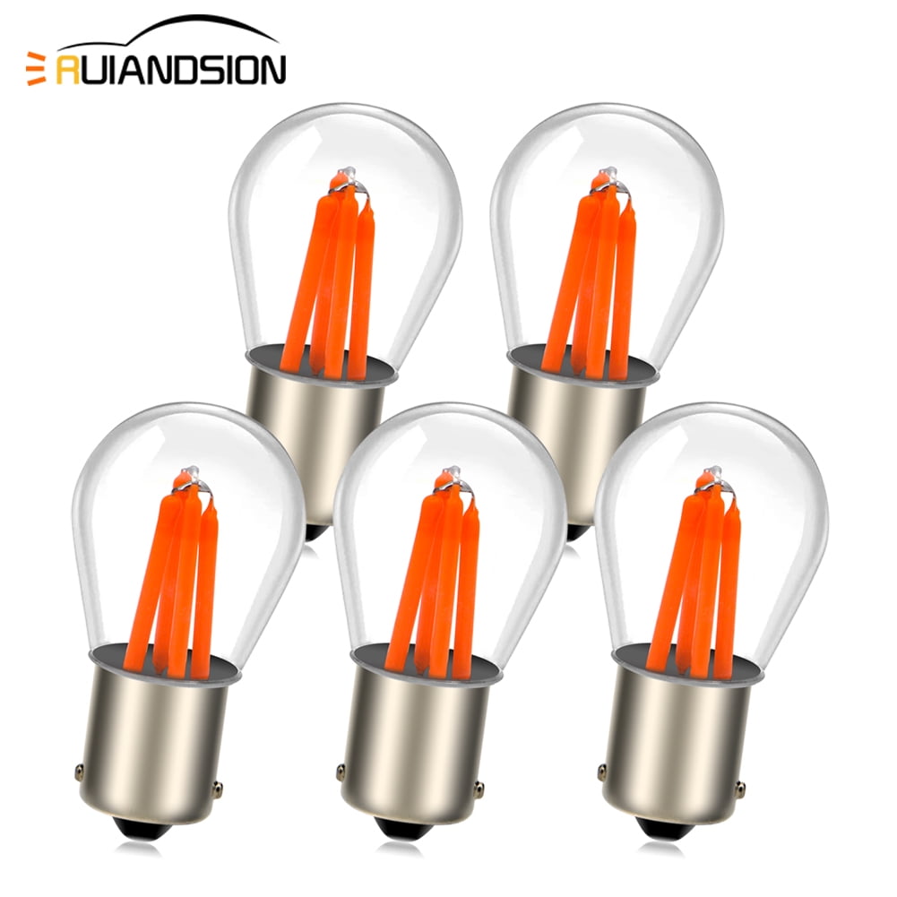 Ruiandsion 1156 LED Bulbs 12V AC/DC Red ,Used for Car Side Light, Tail ...