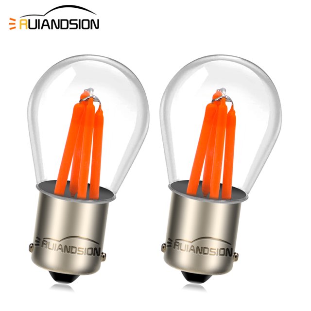 Ruiandsion 1156 LED Bulbs 48V AC/DC Red ,Used for Car Side Light, Tail ...