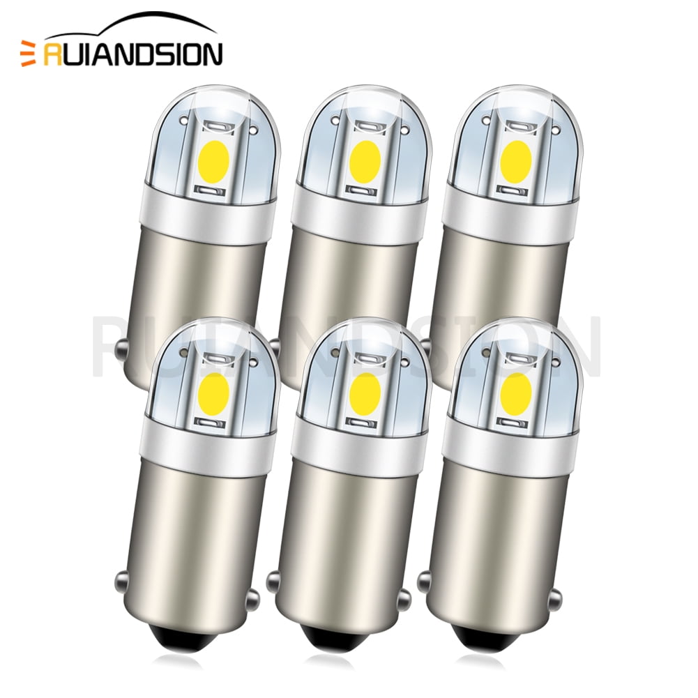 Ruiandsion 12V BA9S LED Bulb BA9 1895 Replacement Bulbs for Car ...
