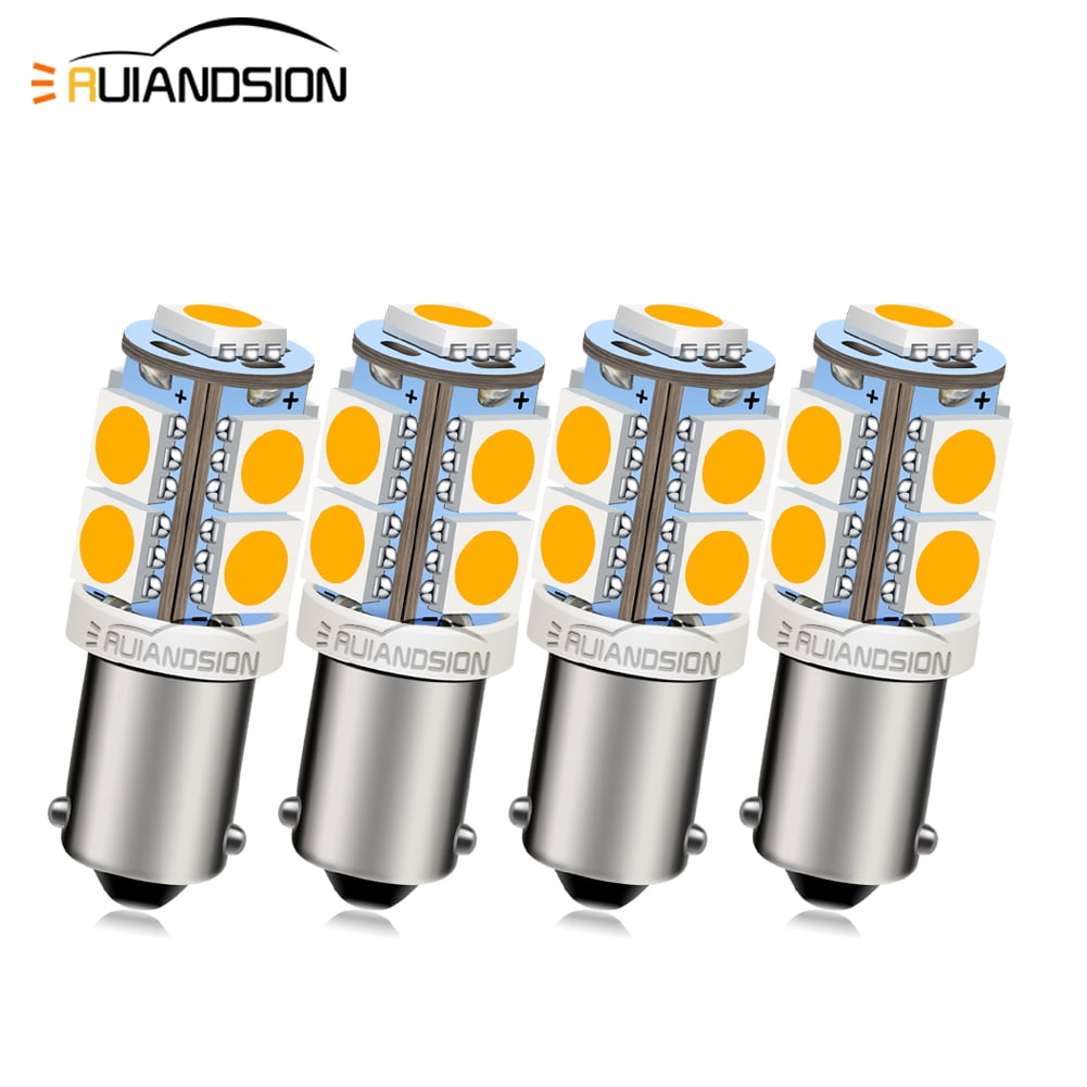 Ruiandsion 12V Warm White BA9S LED Car Bulbs, BA9 53 57 1895 64111 LED ...