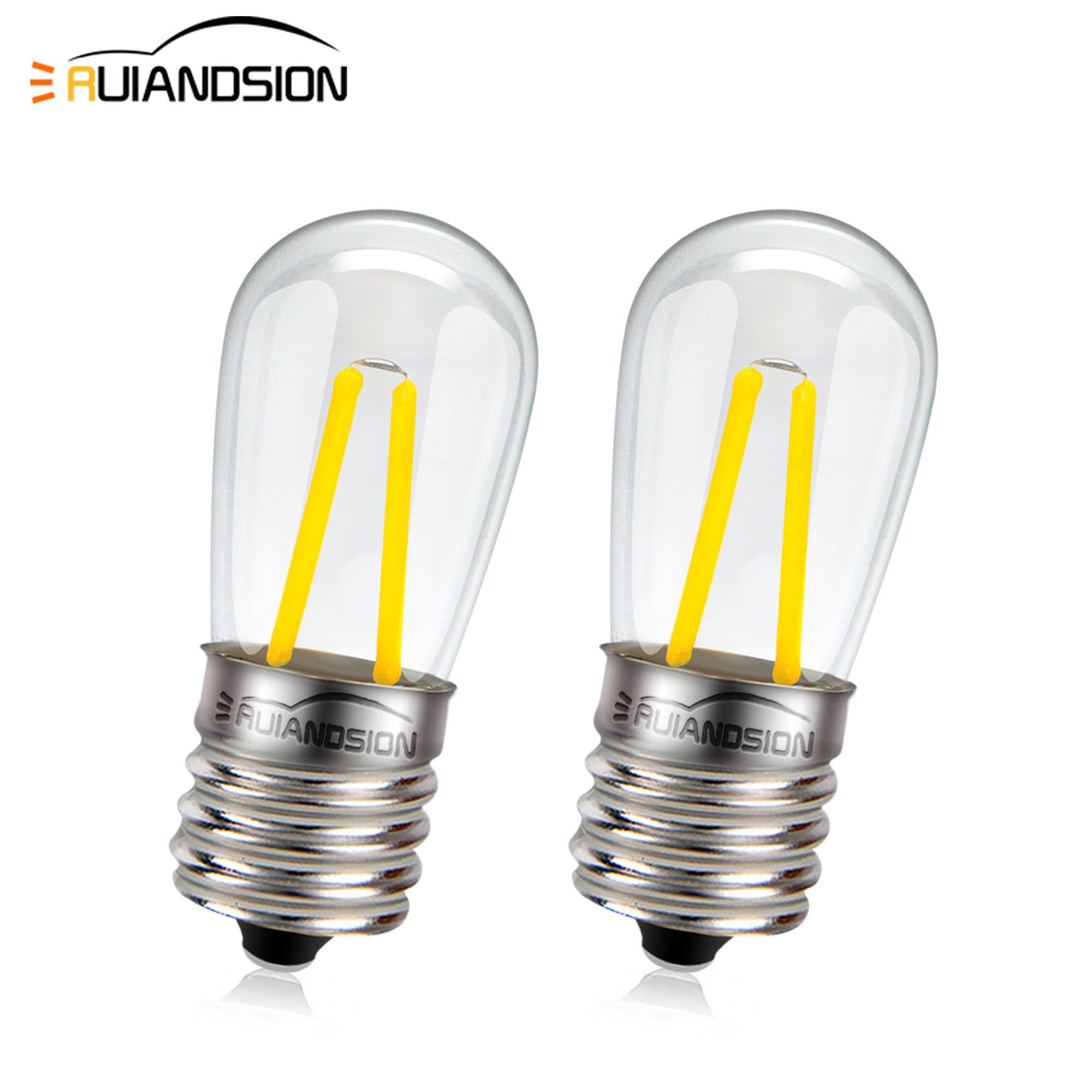 Ruiandsion Microwave LED Bulb E17 Base,110V 1.5W 200LM 6000K White,Safe ...