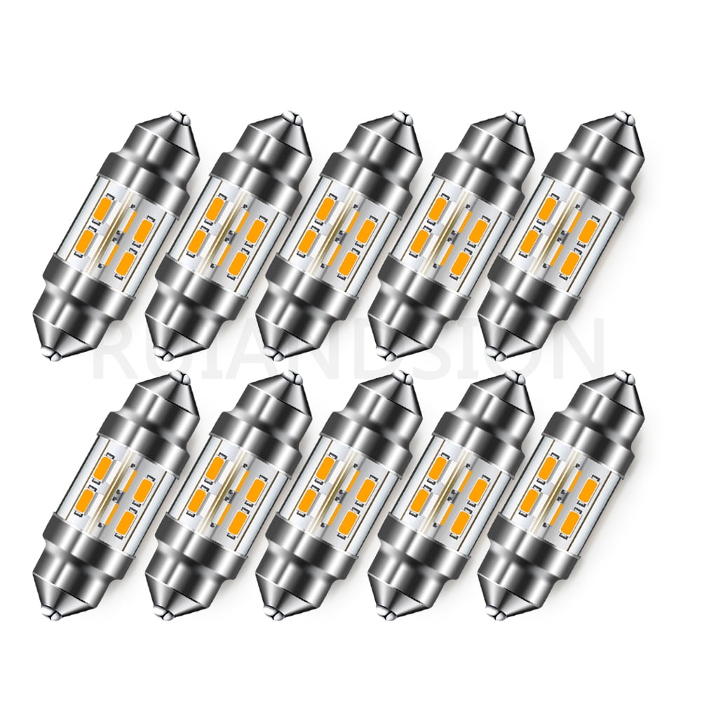 Ruiandsion 31mm LED Dome Light Bulb DC 12V DE3022 LED Light Bulbs ...