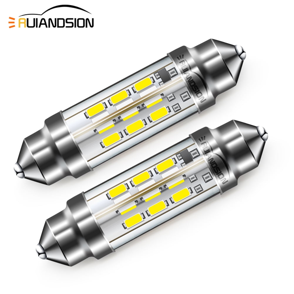 Ruiandsion 39mm LED Car Bulb 2pcs, LED Dome Reading Xenon White Bulb ...