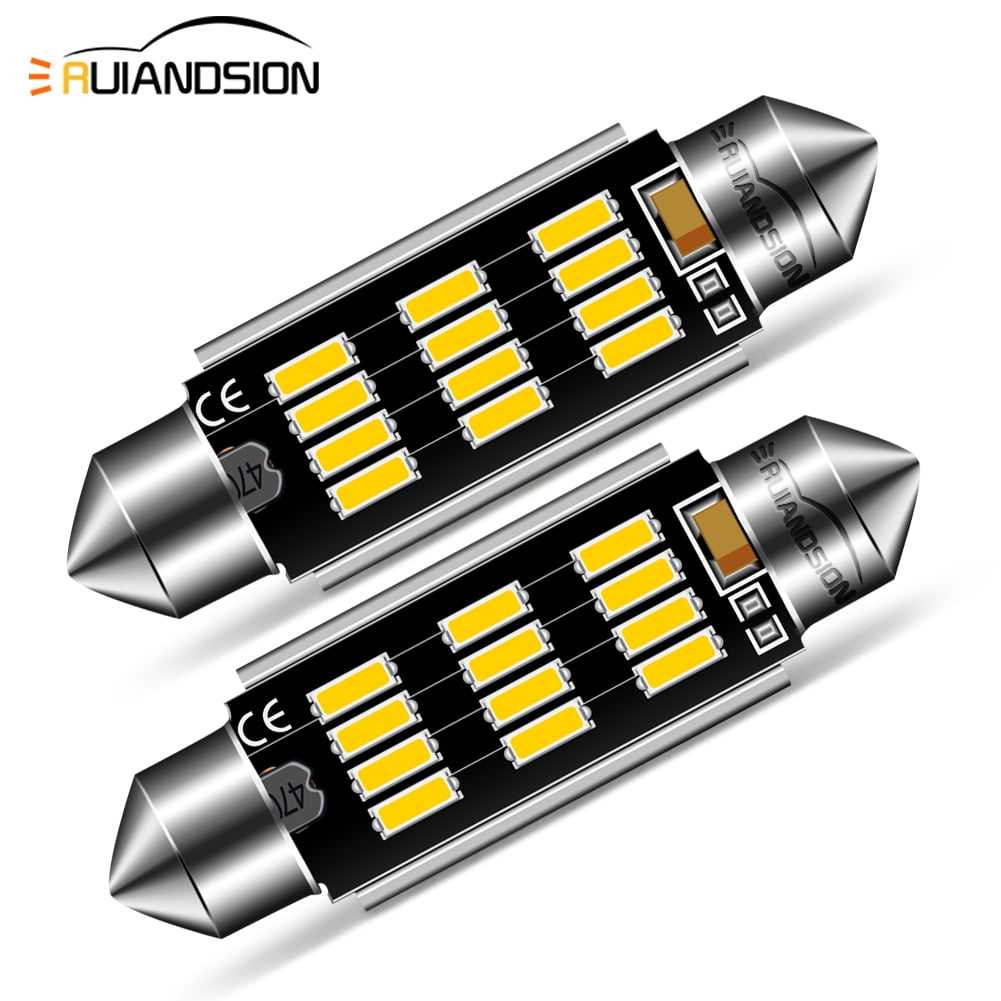 Ruiandsion 41MM/42MM 211-2 578 212-2 LED Lights Bulbs, 4300K Warm White ...
