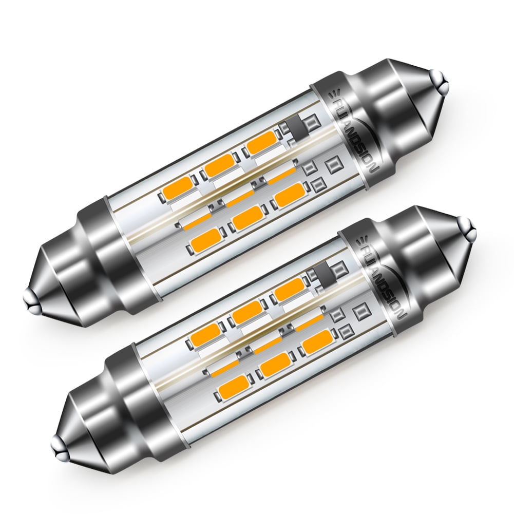 Ruiandsion 42mm LED Dome Light Bulb DC 12V 578 LED Light Bulbs ...