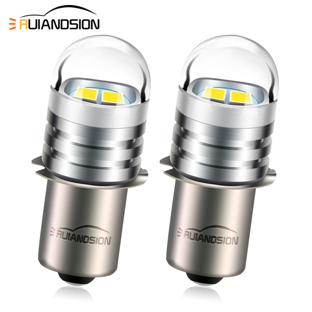 Ruiandsion 6V P13.5S 100LM White Flashlight Bulb,Candles Light Bulbs ...