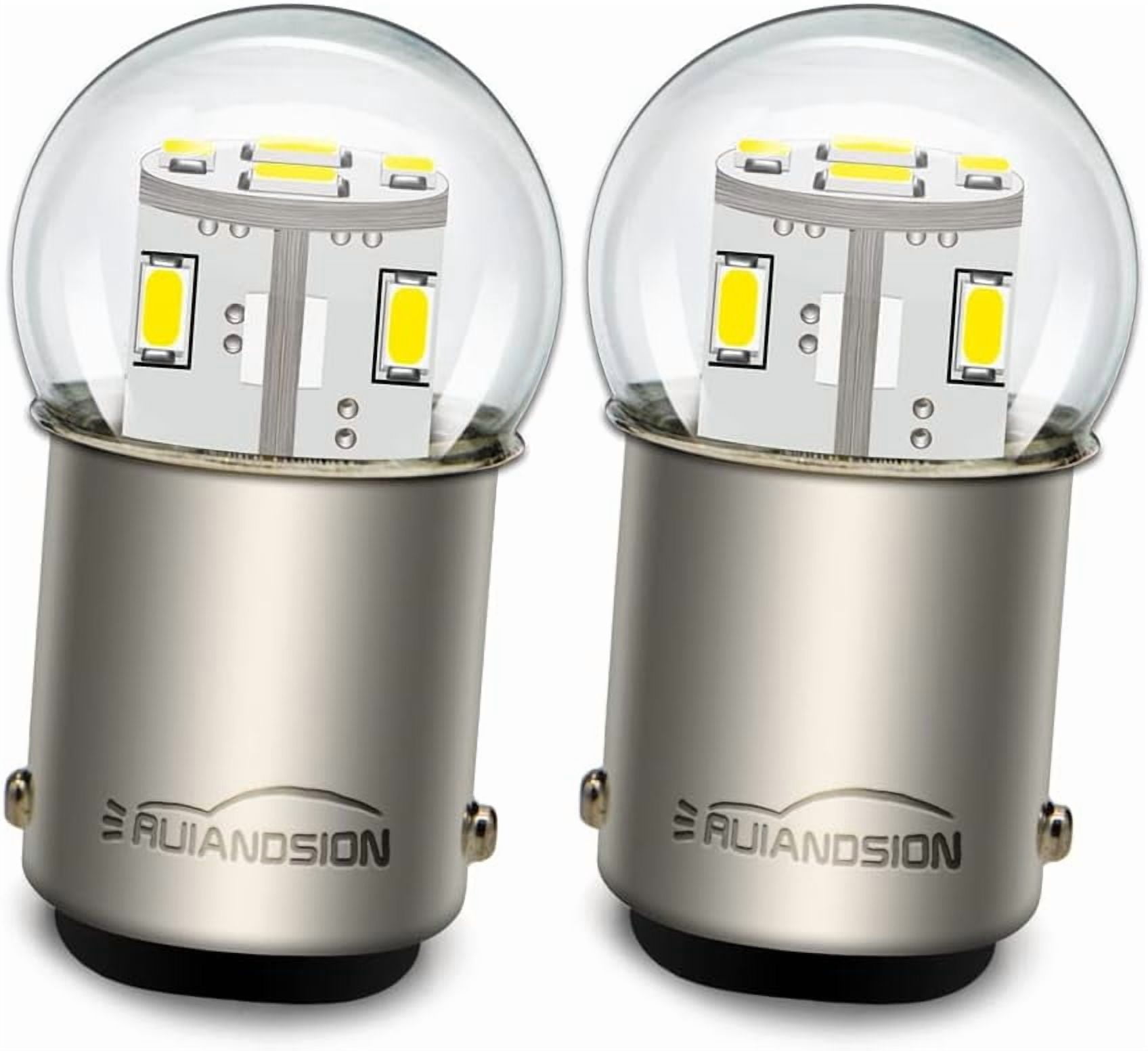 Ruiandsion BA15D LED Bulb 6V White Replacement for Car Trailer Marine ...