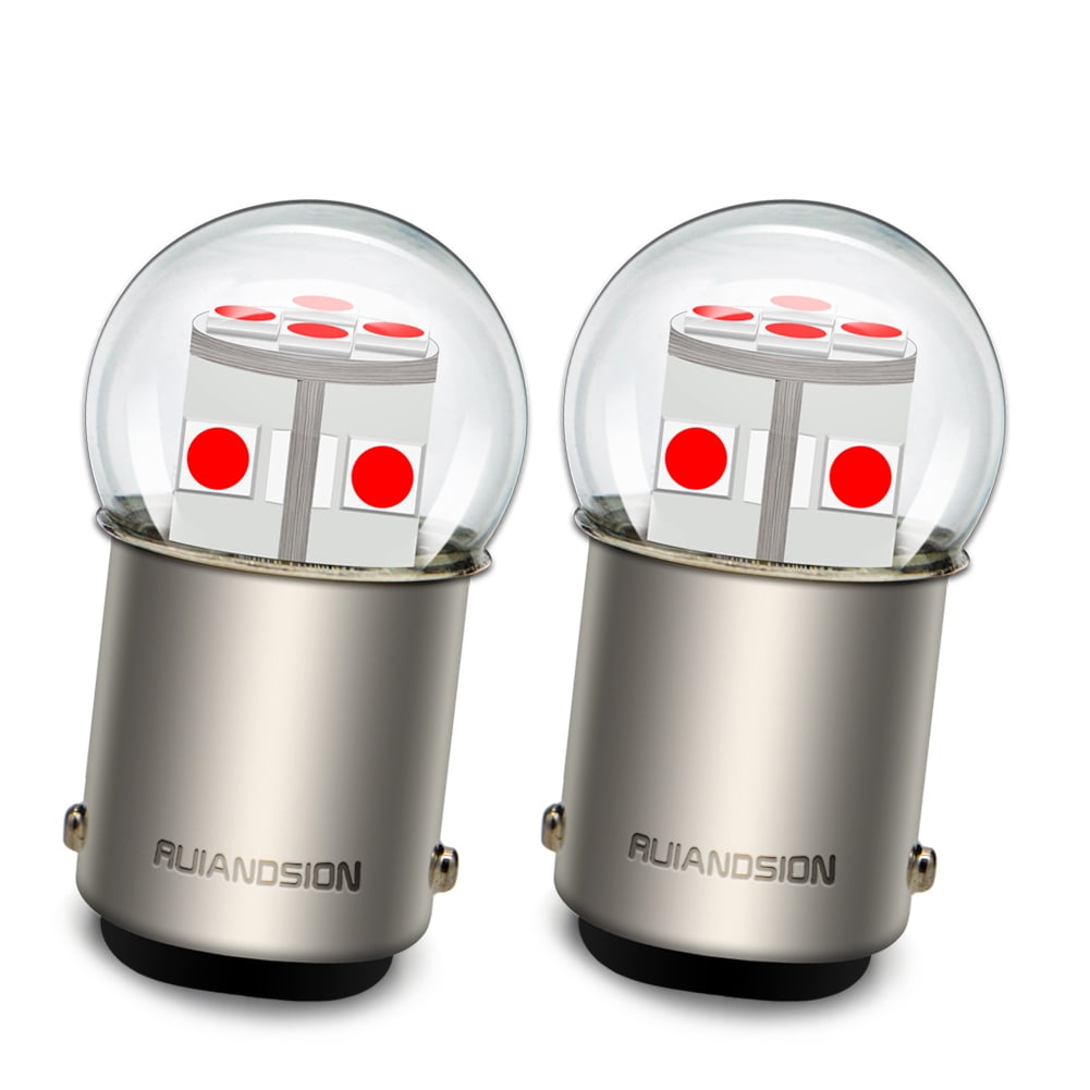 Ruiandsion BA15D LED Bulbs 6-30V Red 1142 1176 LED Light Bulbs for Car ...