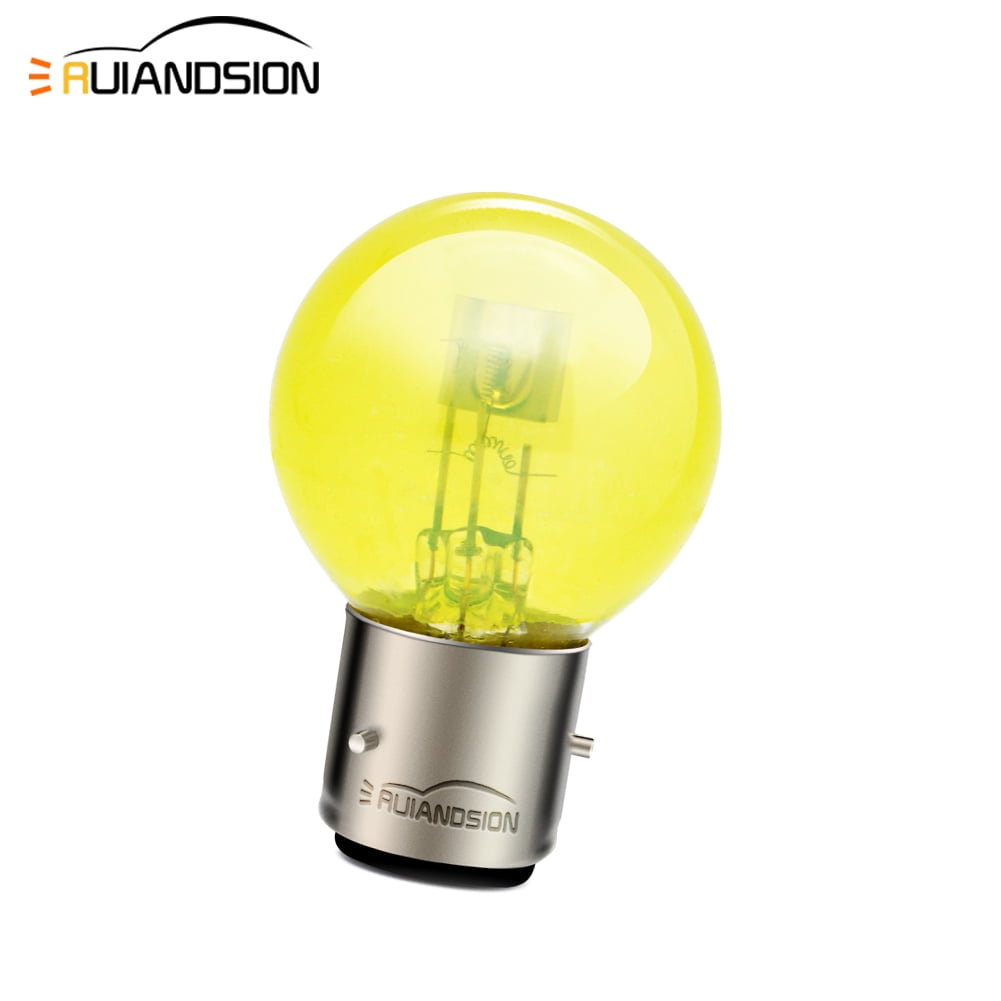 Ruiandsion BA21D Halogen Bulb 6V 45/40W Yellow High/Low Beam Car ...
