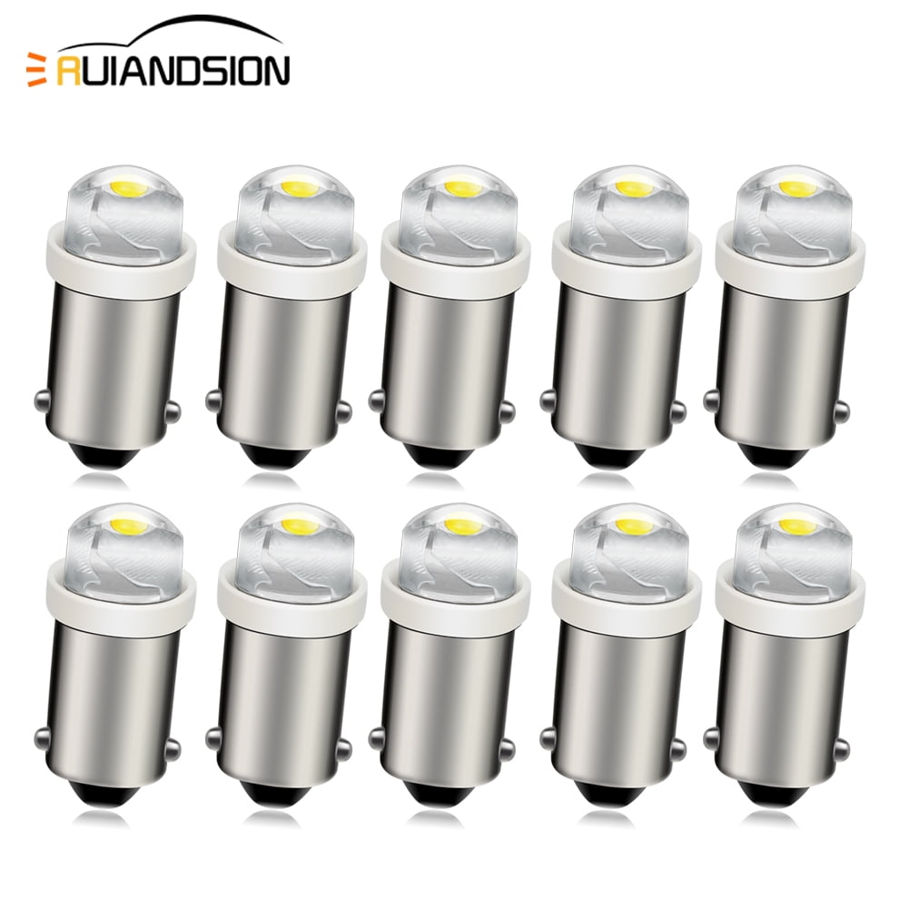 Ruiandsion BA9S LED Bulb 110V-130V AC White LED Miniature Bayonet 9mm ...