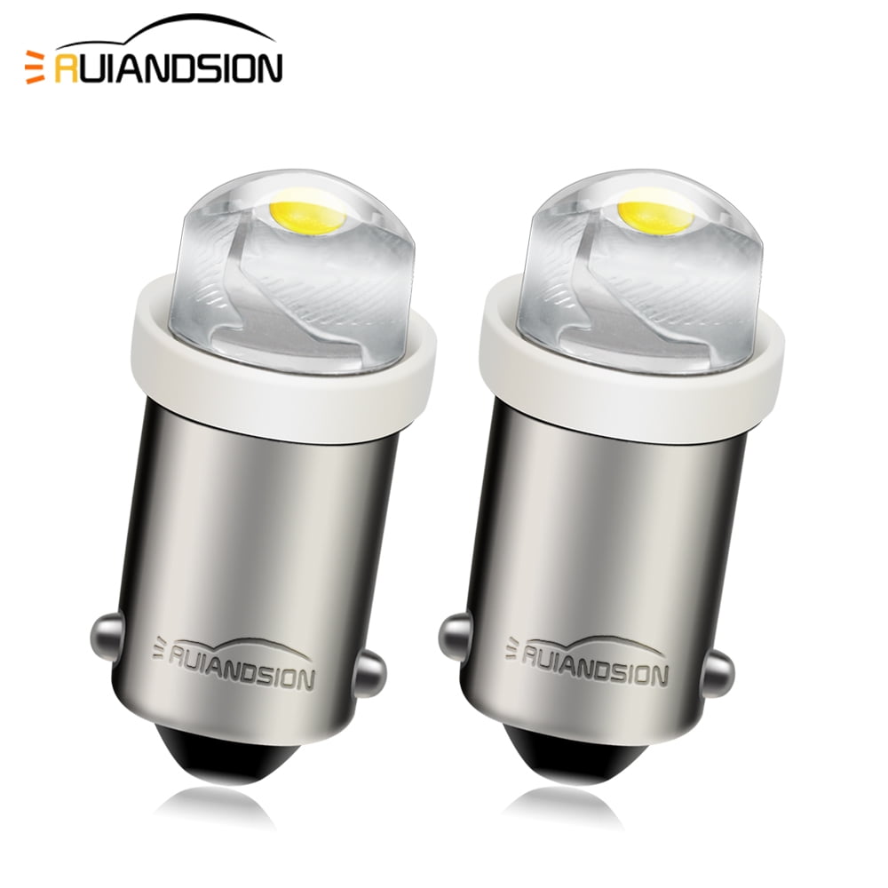 Ruiandsion BA9S LED Bulb 110V-130V AC White LED Miniature Bayonet 9mm ...
