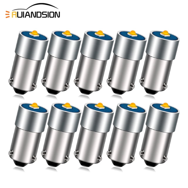 Ruiandsion BAY9S H21W LED Bulbs Warm White 6V-30V SMD2525 Canbus Error ...
