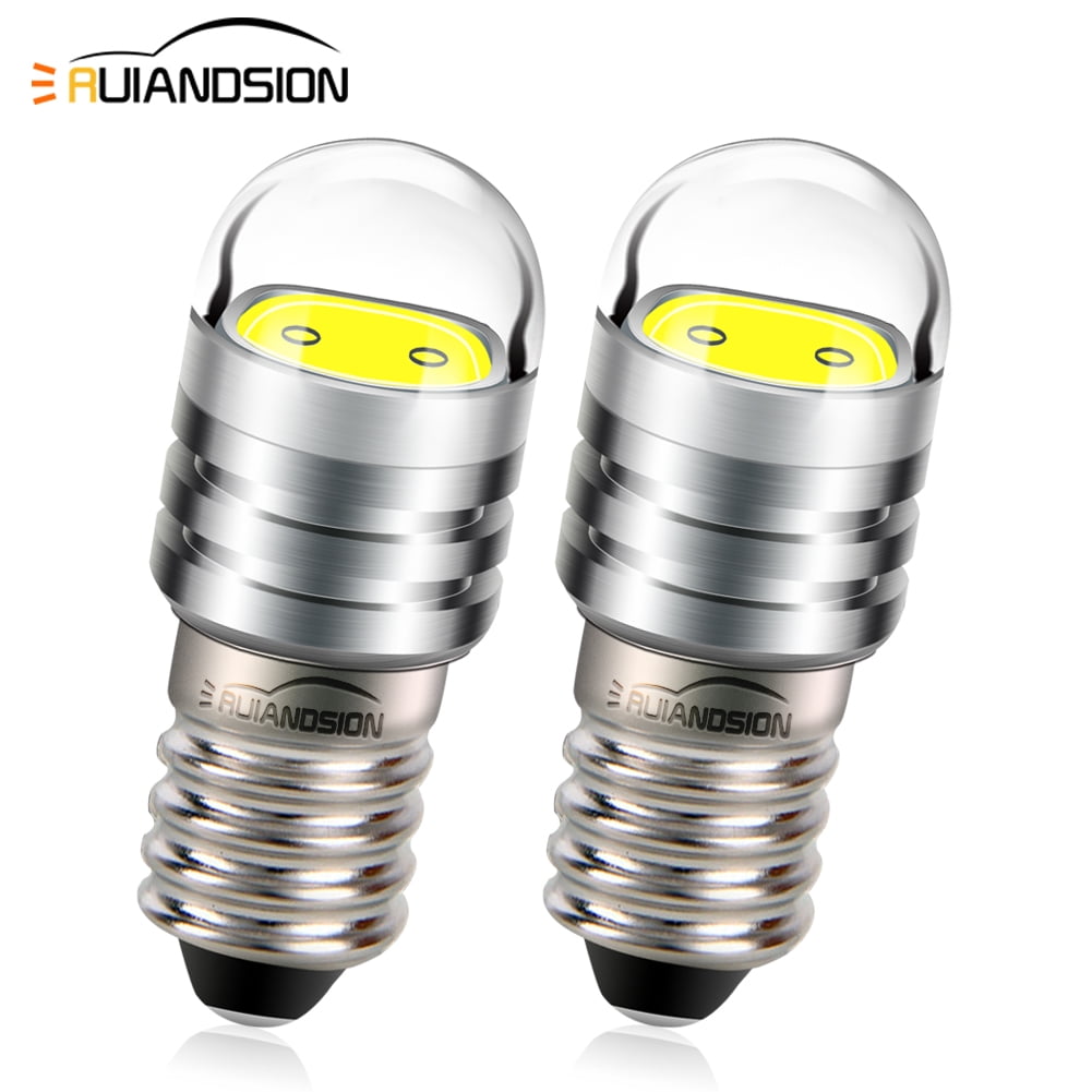 Ruiandsion E10 Base LED Upgrade Bulb 2W 6V 6000K White Replacement for ...