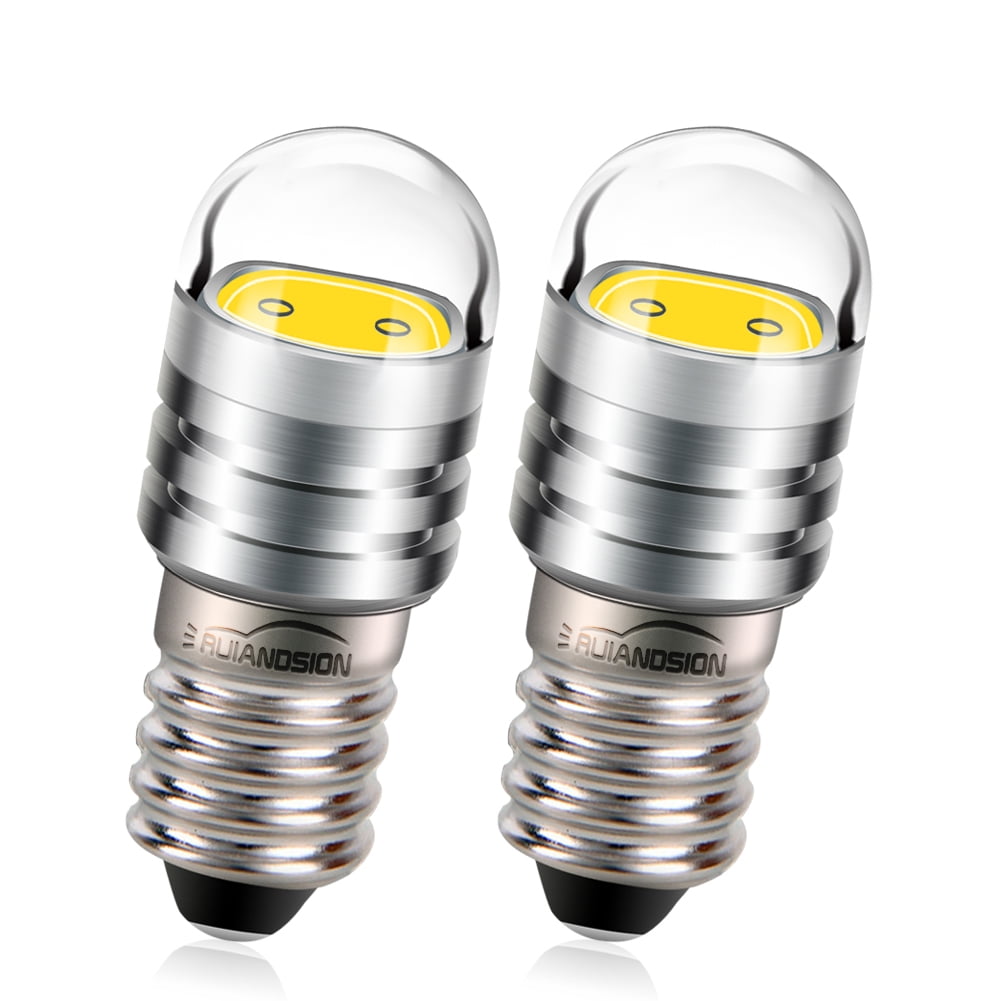 Ruiandsion E10 Base LED Upgrade Bulb 2W 3V Warm White Replacement for ...