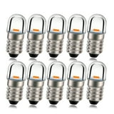 Ruiandsion E10 LED Bulb 24V E10 Base Socket Yellow Replace Torch ...
