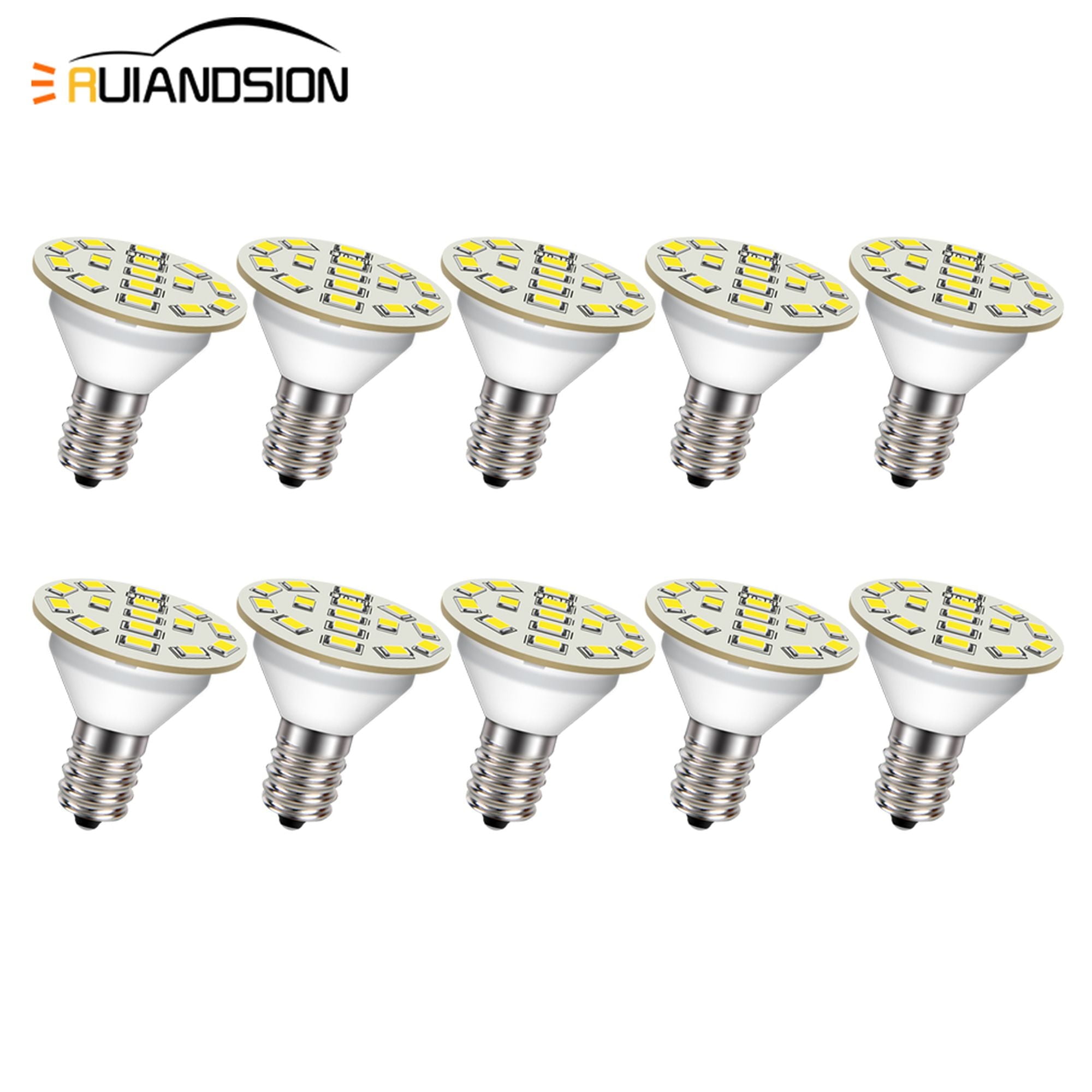 Ruiandsion E10 Base PAR Bulb,600 LM 6000K Cool White Light 110 Volts ...