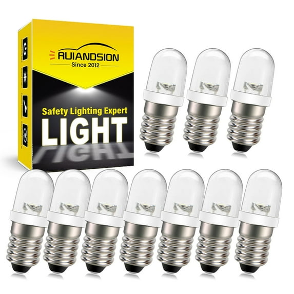 Ruiandsion E10 LED Bulb DC 6V Red Blue Green Color Flashing Changing ...