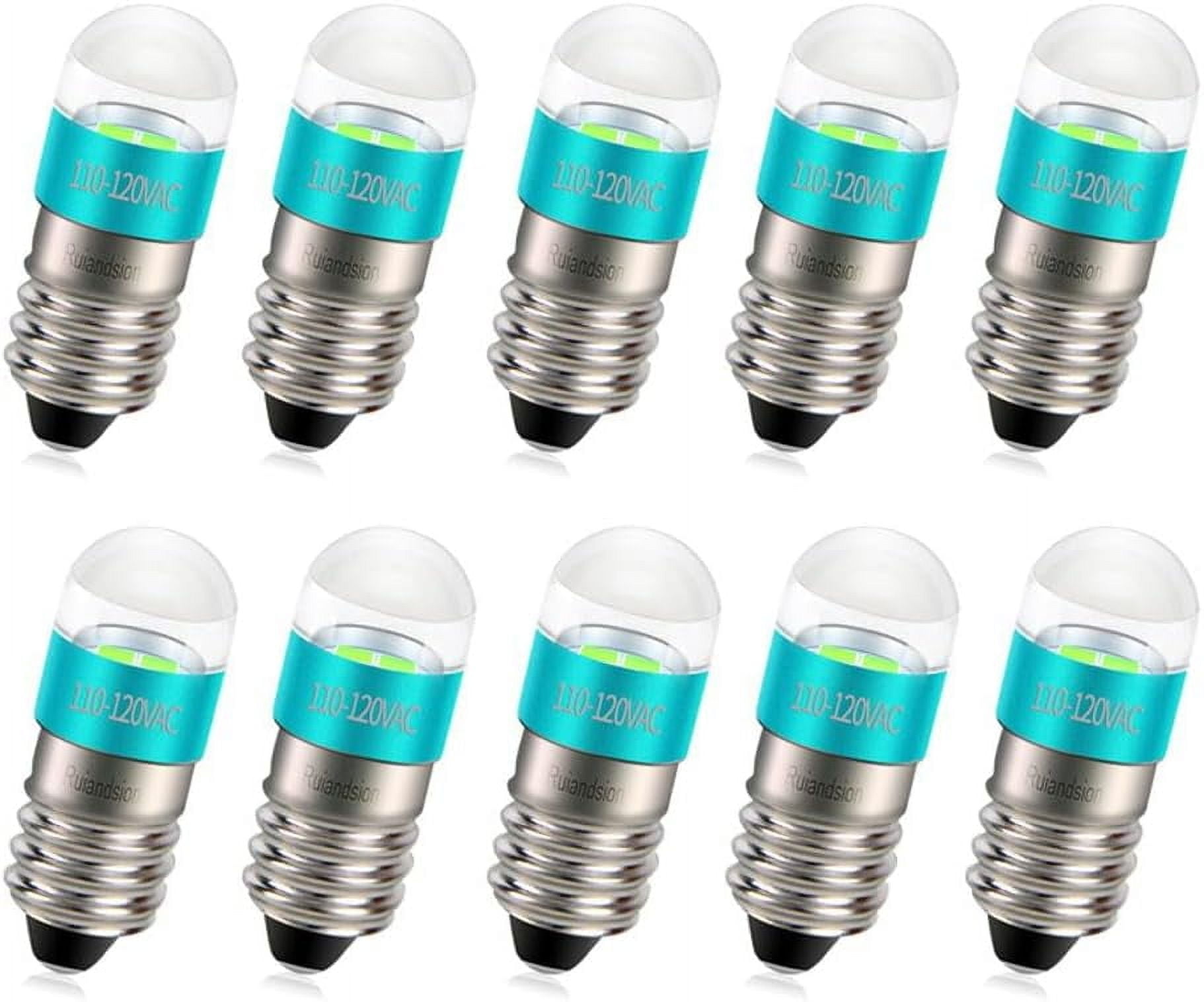 Ruiandsion E10 LED Signal Lamp AC 110V Green for Candles Home Bedroom ...