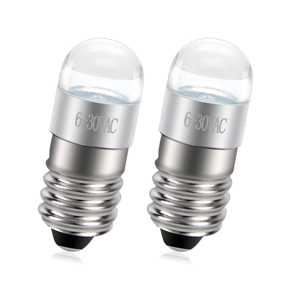 Ruiandsion E10 LED Torches Replacement Bulb AC 6-30V 6000K White,Non ...