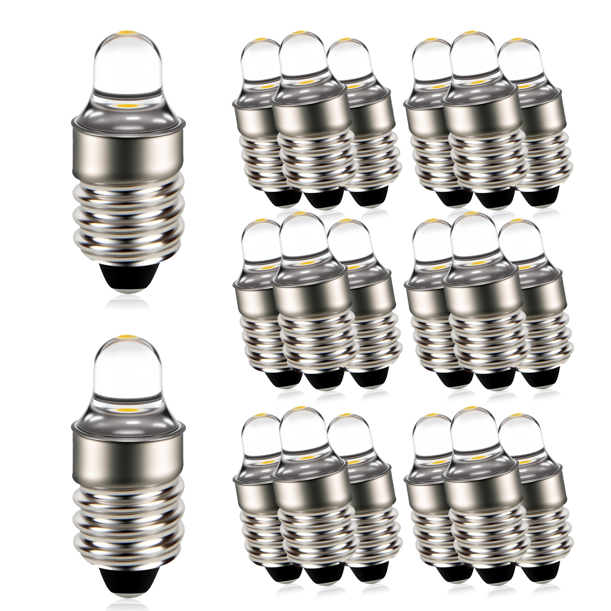 Ruiandsion E10 Micro LED Bulb,0.09W 100LM 4300K Soft White,3V 3.6V for ...