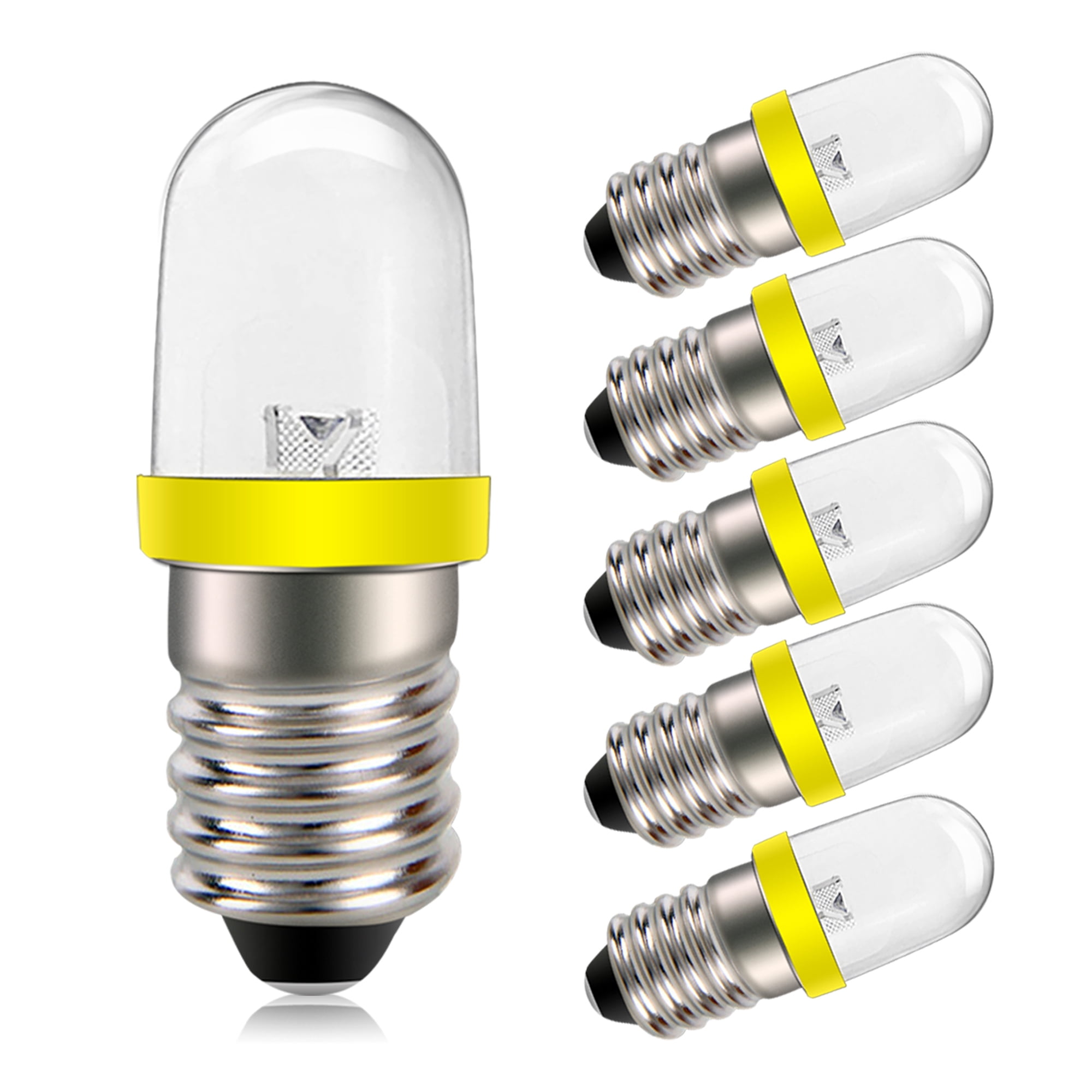 Ruiandsion E10 Micro LED Bulb, 1W 100LM 2800K Soft Yellow, 6V for Micro ...
